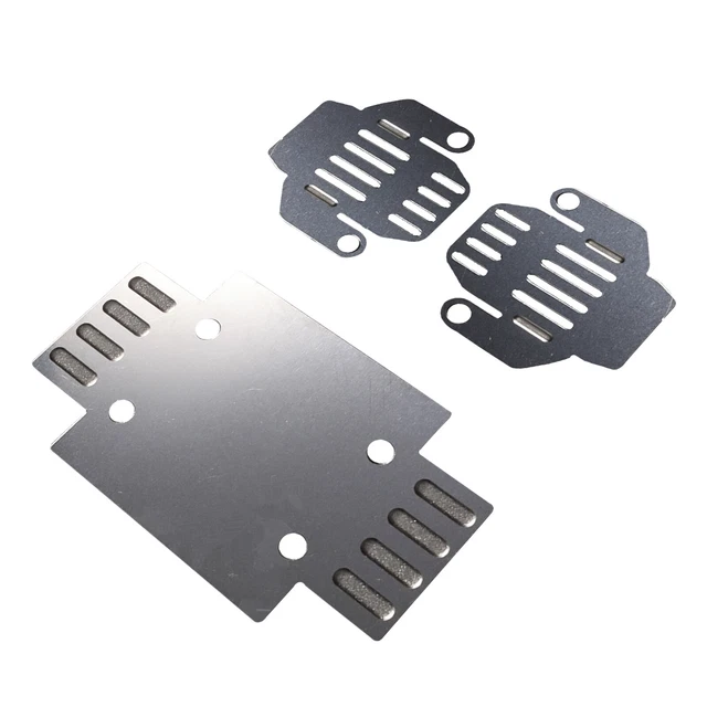 STAINLESS STEEL ARMOR Chassis Bottom Guard for FMS FCX24 Power Wagon 1/ ...