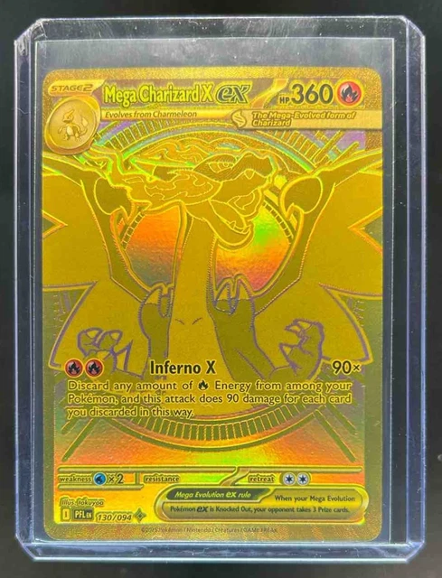 2025 POKEMON PHANTASMAL Flames Mega Charizard X ex Hyper Rare #130/094 ...