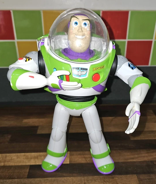 DISNEY TOY STORY Action Armour 12" Buzz Lightyear Deluxe Figure Lights ...