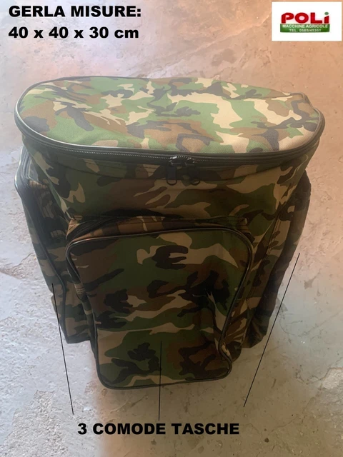 GERLA A ZAINO Per Cercatori Funghi E Castagne Con Gerla In Vimini E ...