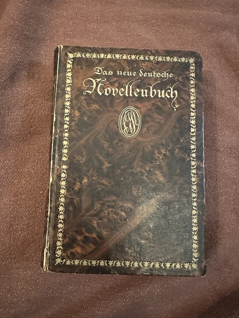 DAS NEUE DEUTSCHE Novellenbuch Scholz, Wilhelm von (Hg.) 1913 EUR 6,00 - PicClick DE