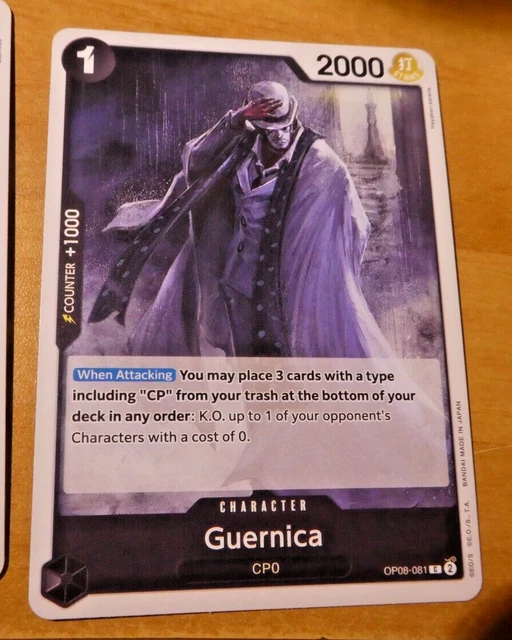 ONE PIECE TWO Legends English Card Game Carte Guernica Op08-081 En Nm EUR 1,79 - PicClick FR