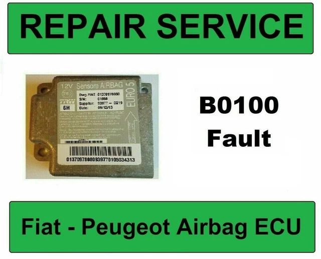 FIAT DUCATO 01394332080 Airbag Ecu Repair Service B0100 Fault Code £55. ...