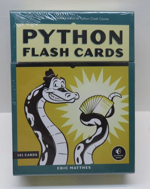 PYTHON FLASH CARDS - Learn Review Teach Programming - Syntax Concepts ...