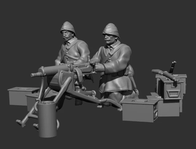 28MM WW1 OTTOMAN Machine Gun - World War 1 - DTAB - The Great War - MMG ...