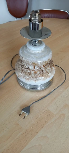 BELLE LAMPE À poser des années 70 Métal et Céramique EUR 30,00 - PicClick FR