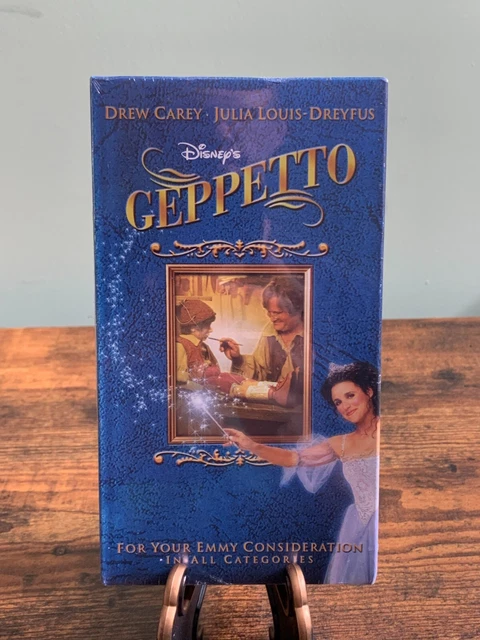 NEW DISNEY GEPPETTO 2000 Sealed FYC VHS Screener Drew Carey Julia Louis ...