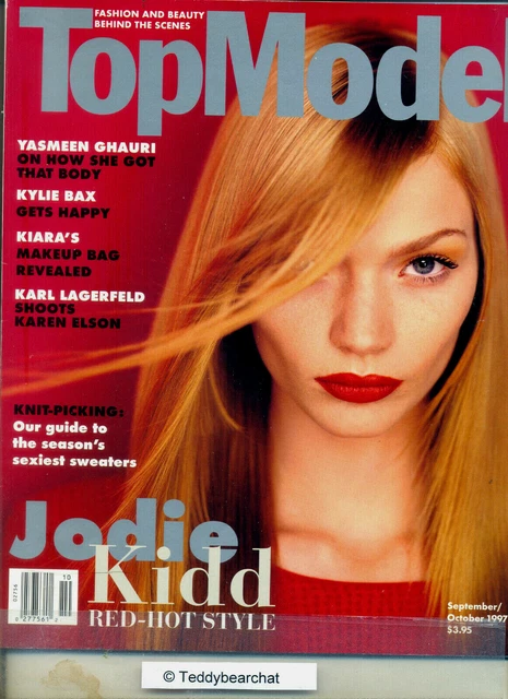 TOP MODEL MAGAZINE JODIE KIDD_YASMEEN GHAURI_KAREN ELSON KARL LAGERFELD ...