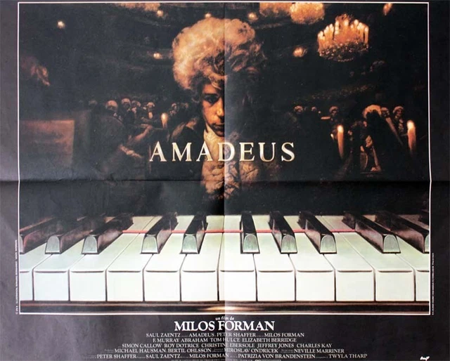 AMADEUS ORIGINAL 1984 Milos Forman Tom Hulce Movie Poster 80X60CM $17. ...