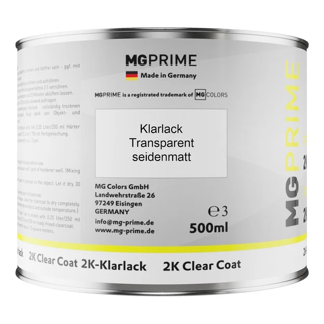 PANTONE 519C PURPLE Lack Dose Set Basislack 2K Klarlack seidenmatt 1 ...