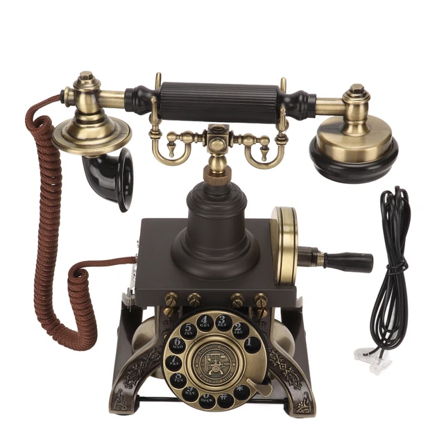 ANTIQUE TELEPHONE DIAL Retro Old Fashioned Landline Telephone For Home ...