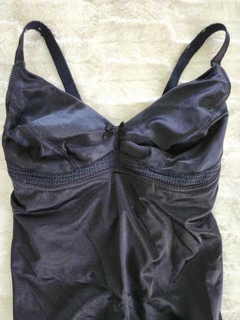 VINTAGE SEARS BLACK One Piece Body Suit Shaper Women's Size 34B £11.55 ...