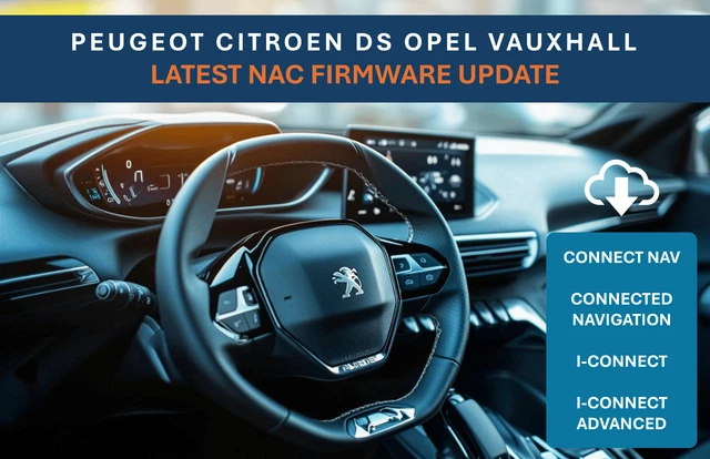 PEUGEOT CITROËN FIRMWARE Update NAC Wave 1-4 Connected NAV i-Connect ...