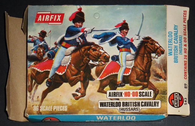 AIRFIX WATERLOO BRITISH Cavalry Hussars + Blue Box - Set 01743 completo ...