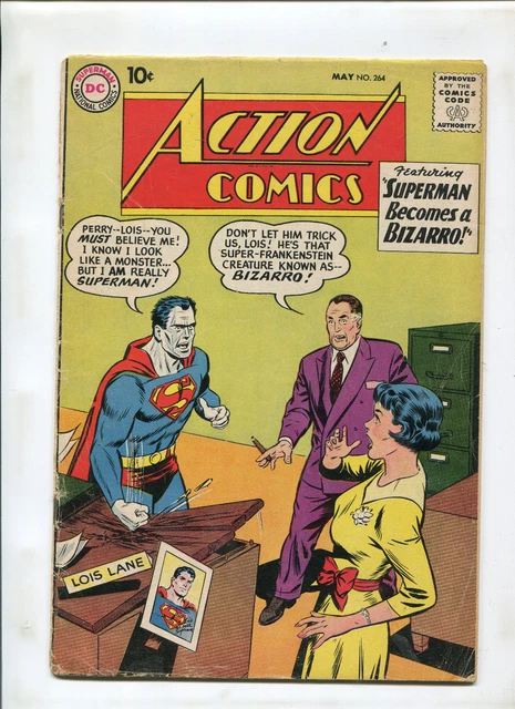 ACTION COMICS #264 (5.0) Superman devient bizarre EUR 62,35 - PicClick FR
