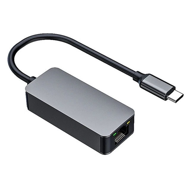 WIRED 2.5G 2500MBPS Ethernet Lan Adapter Type-C To RJ45 Converter ...