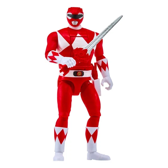 MIGHTY MORPHIN POWER Rangers Action Figura Auto-morphin Red Ranger 12 ...