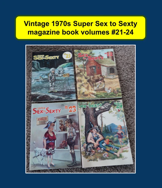 Lot Of 4 Vintage Super Sex To Sexty Magazines Pierre Davis Adult