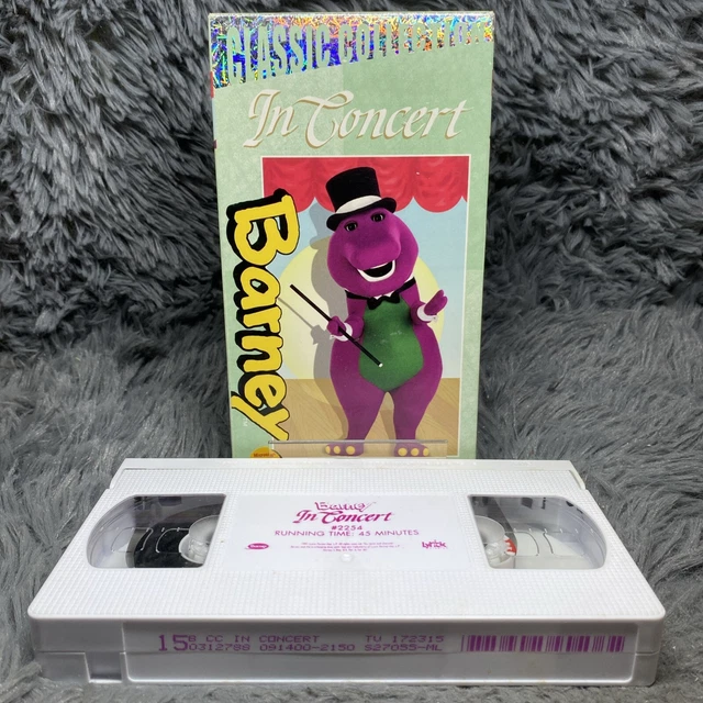 BARNEY IN CONCERT VHS Tape 2000 Classic Collection Kids Cartoon Movie ...