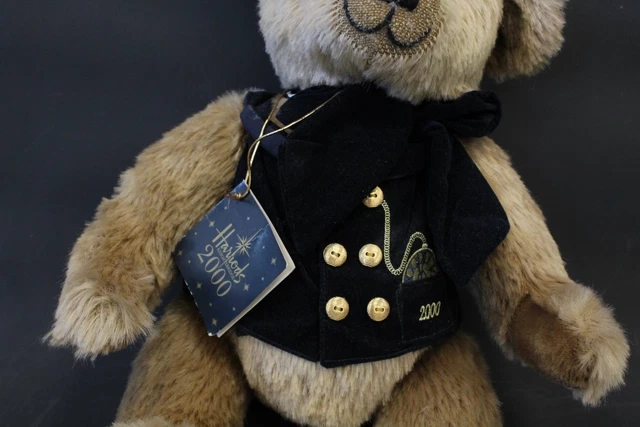 2000 HARRODS 'MILLENNIUM Bear' Brown Fully Jointed TEDDY BEAR w/ Tag ...