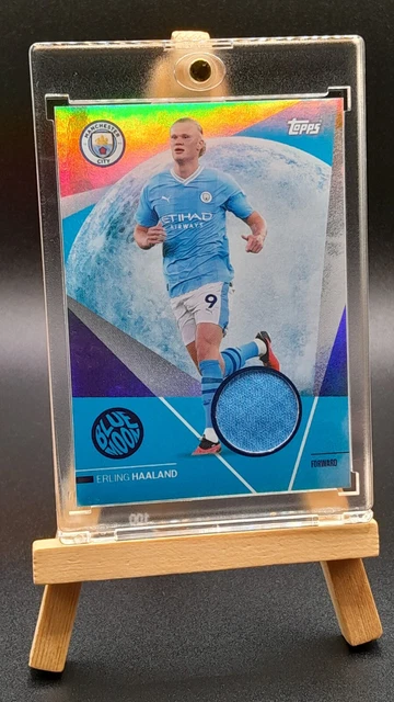 ERLING HAALAND MANCHESTER City Player Worn Relic 2024 Topps Fan Set ...