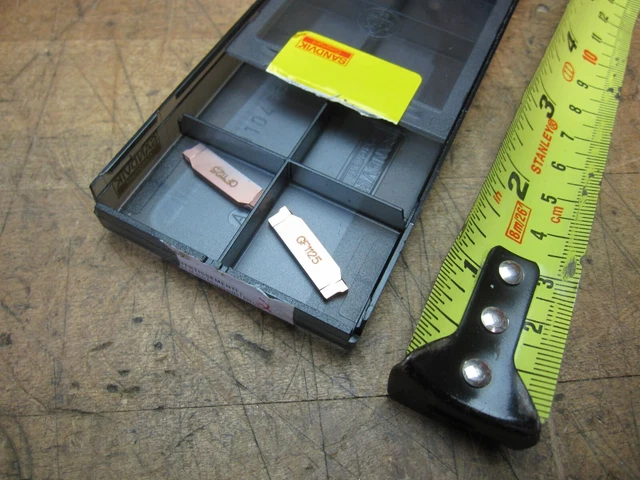 2 SANDVIK N123E2-0185-0001 GF 1125 carbide parting grooving inserts £30 ...