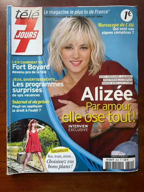 TÉLÉ 7 JOURS 28/06/2014; Interview Alizée/ Fort Boyard/ Kendji/ Alice Belaïde EUR 4,20 - PicClick FR