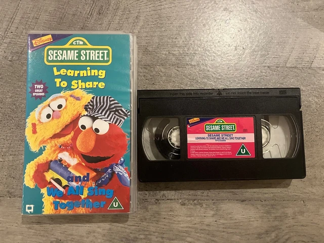 SESAME STREET - Learning To Share - Vhs Video £14.99 - PicClick UK