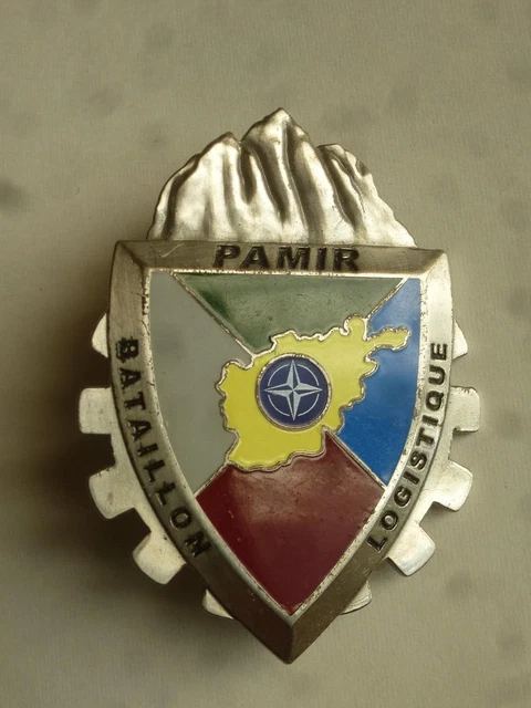 INSIGNE MÉTALLIQUE BATAILLON logistique PAMIR Armée Française OPEX ...