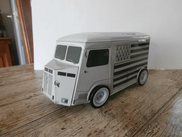 BOITE METAL PUBLICITAIRE FOURGON CITROËN TYPE H Jacques MENOU EUR 8,95 ...