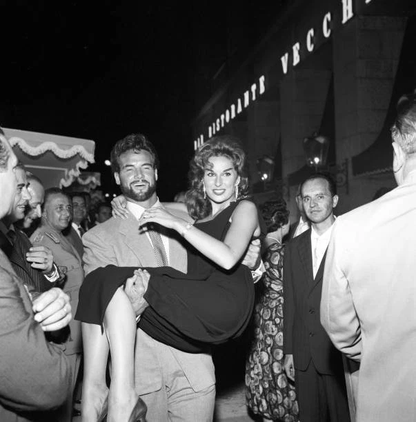 SYLVIA LOPEZ AND American actor Steve Reeves Rome 1958 OLD PHOTO EUR 6 ...