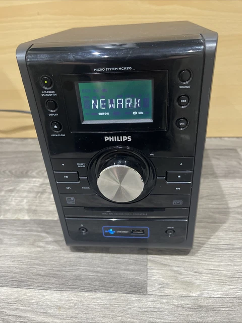 PHILIPS MICRO SYSTEM MCM 395 Hifi Bockshelf Radio Cd USB AUX MP3 Wma ...