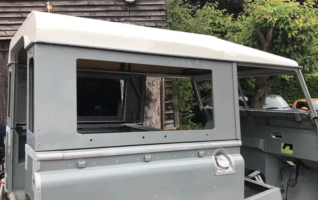 LAND ROVER SERIES 2, 2a, 3 SWB 88 County Hard Top Roof & Side Window ...