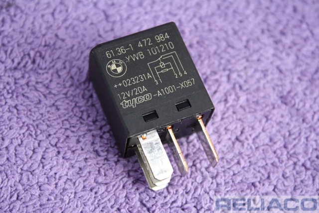 MINI R50 R53 R56 Relay Change-Over Contact Wiper Black 5-Pin 1472984 ...