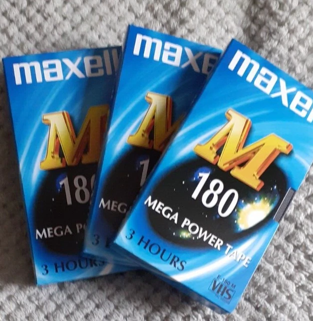 MAXELL VHS VIDEO Cassettes (Unused) £5.40 - PicClick UK