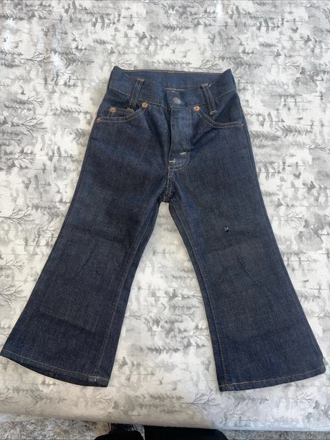 RARE! VINTAGE ORANGE Tab 🧡 Levi’s Dark Wash Children Jeans Denim 5 ...