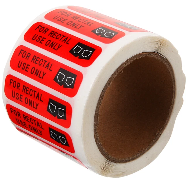 1 ROLL OF Rectal Use Only Stickers Party Stickers For Adults Multi ...