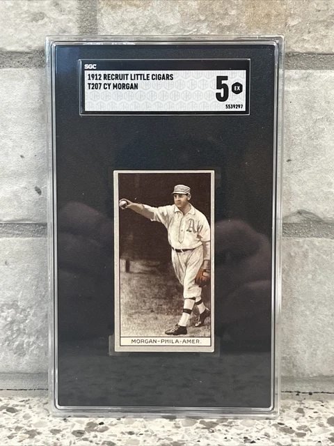1912 RECRUIT LITTLE Cigars T207 Cy Morgan, Philadelphie, SGC 5 EX EUR ...