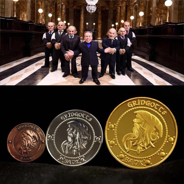 HARRY POTTER GRINGOTTS Coin Hogwarts Galleon Sickle Knut Commemorative ...