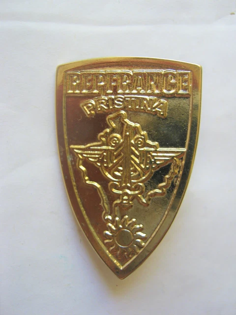 MILITARY BADGE REPFRANCE OPEX SERBIA / PRISTINA (rare gold model ...