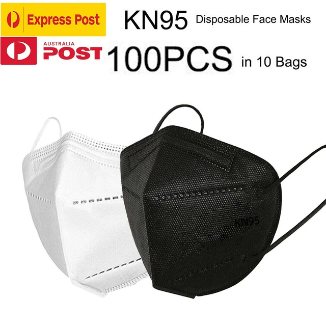 100PCS KN95 N95 P2 FFP2 Face Mask Disposable Protective Mask Cover CE 5 ...