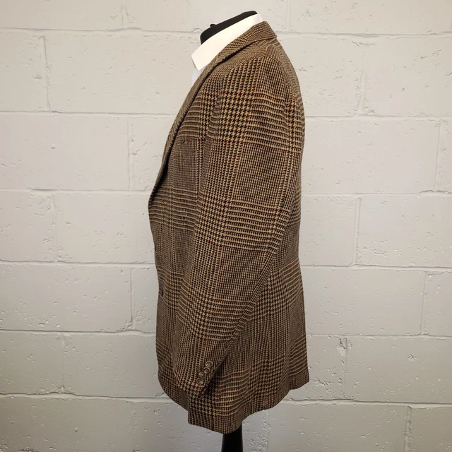POLO RALPH LAUREN Tweed Blazer Jacket 44R = XL Houndstooth Wool Sport Jacket £150.00 - PicClick UK