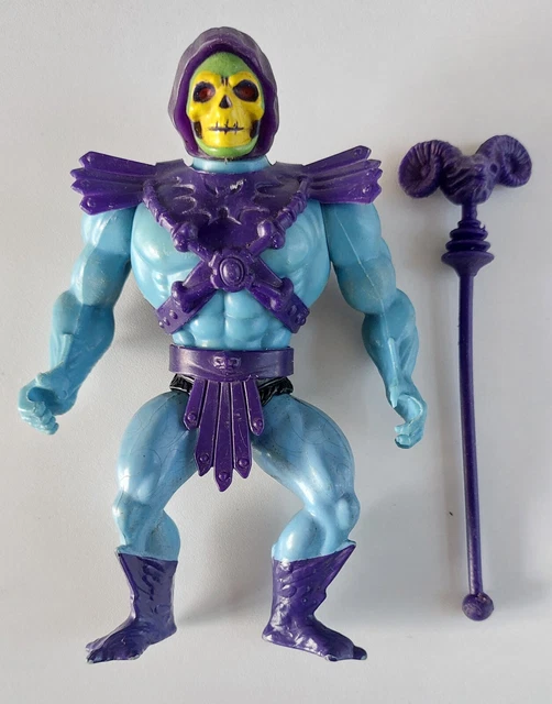 ORIGINAL 1980'S 'MOTU' 'SKELETOR' ACTION FIGURE WITH 'HAVOC STAFF' RARE ...
