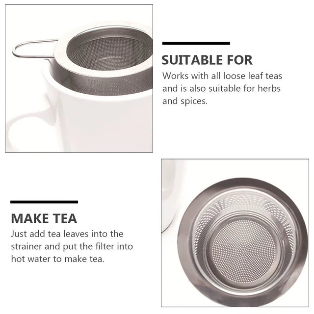 STAINLESS STEEL TEA Filter Folding Tea Strainer Practical Tea Infuser ...