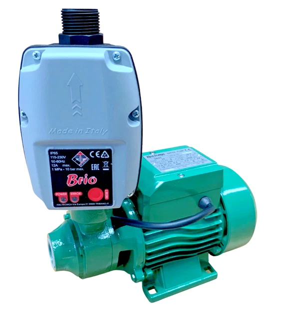 POMPE CUVE CLOSE Périphérique QB 60 HP 0,5 + Presscontrol Brio 2000M ...