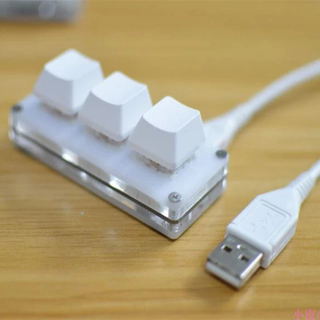 MINI 3-KEY KEYPAD Gaming Keyboard Programming Macro Keypad Mechanical ...