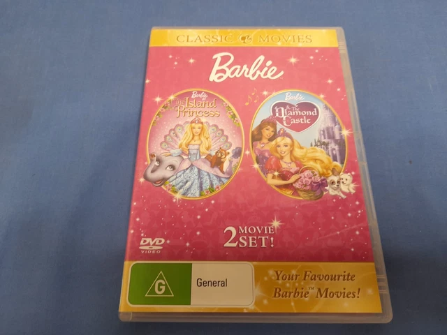 BARBIE: THE ISLAND Princess & The Diamond Castle DVD Region 4 $10.95 ...