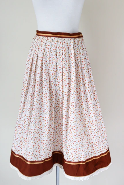 HELENE STRABER VINTAGE Praire Skirt - Tiered - Oktoberfest - 1980s - UK ...