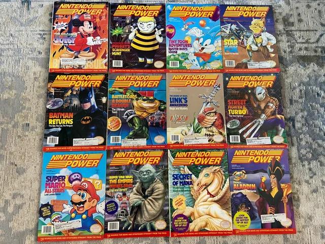 NINTENDO POWER MAGAZINE Complete 1993 12 Issue Lot All Posters Issues ...