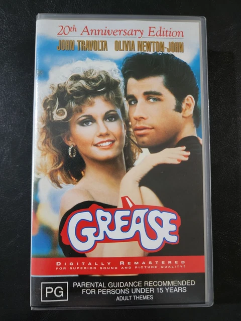 GREASE VHS Tape 20th Anniversary Edition Digitally Remastered PAL EUR ...